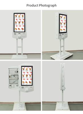 China 32 Inch Double Side Touch Screen Ordering Kiosk Self Service For Restaurant for sale