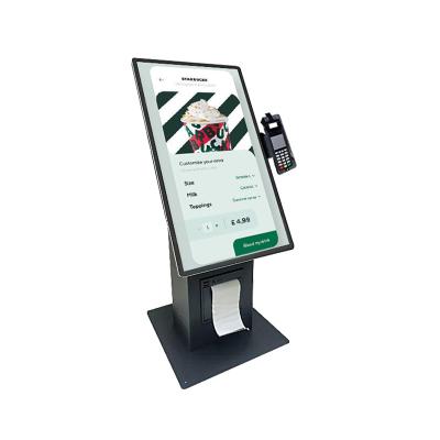 Cina 15.6" Chiosco di pagamento desktop senza contanti con stampante e scanner di codice QR in vendita