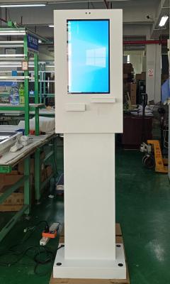 China 24 Inch Intel i3 Standing Streamline Self Service Kiosk with Printer for Outdoor Transactions for sale