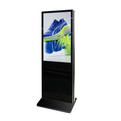 China 43" zweiseitiger digitaler Schilderkiosk mit Helligkeit 450cd/m2 und Metall-Aluminium-Glas zu verkaufen