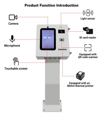 China Restaurant-Bestell-Outdoor-Self-Service-Kiosk  PCAP-Touchscreen-Self-Service-Kiosk 15,6 Zoll Self-Service-POS-System zu verkaufen