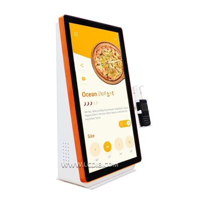Chine 15.6/21.5/24 pouces Commande de restauration rapide Paiement Self-service Kiosque interactif avec imprimante et poste à vendre