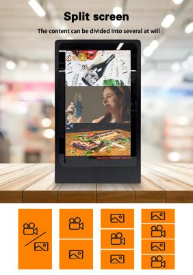 Китай 15.6 дюймовый настольный верх L напечатанный LCD PCAP Touch Digital Signage Display портативный сенсорный экран меню Монитор для ресторана и розничной торговли продается