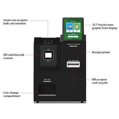 중국 10.1 인치 터치 스크린 현금 현금 교환 기능이 있는 현금 등록기 - 자동 결제 터미널 디스플레이 화면 표지판 판매용