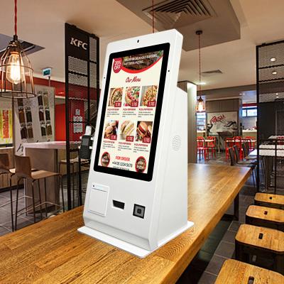 China 24 Inch Card Dispenser Machine NFC Card Dispenser Hotel Self Check in Kiosk with Card Dispenser QR Code Scanner for sale