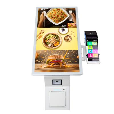 China Restaurant Wall mounted Self-service Payment Kiosk 21.5" Android 11.0 Touch Screen - All-in-One with Thermal Printer & QR Scanner for sale