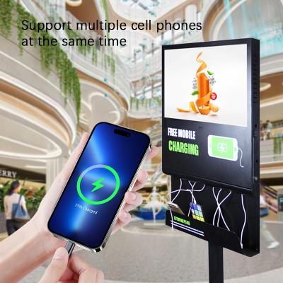 China 15.6/ 21.5 Inch Advertising LCD Displayer Charging Station for Mobile Phone for sale