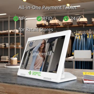 10.1インチカスタマイズされたAndroid静電容量のタッチスクリーンを備えたオールインワンPC、小売キオスク用NFC/RFID＆RJ45
