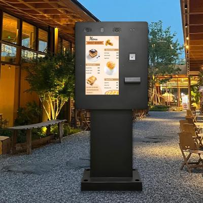 China Camera Microphone POS Printer QR Code Scanner Outdoor Self Service Payment Kiosk for sale