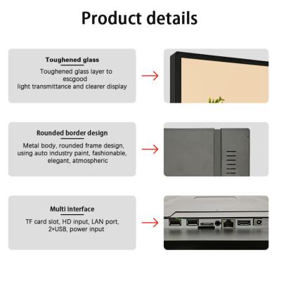 China 13.3 to 32 inch Hospital Wall Mount Smart Door Wifi Digital Signage for Elevator for sale