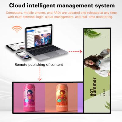 China 58.4inch 4K Wall Mount PCAP Touch Screen LCD Stretched Display Monitor with HDMI in for sale