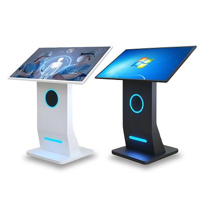 China 21.5 to 55 inch Led light Decoration Floor Standing Touch Screen Kiosk For Query Or Speech for sale