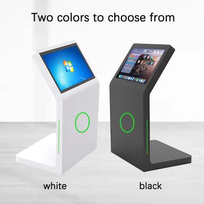 China 21.5 to 65 Inch Touch Screen LCD Display Base with LED Ring Light, Stable Interactive Monitor Stand for Business Presentation and Entertainment for sale