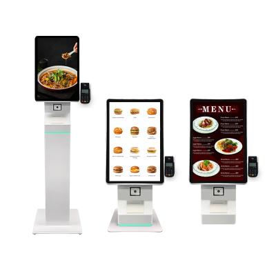 China 3 in 1 Wall Mount Table Floor Stand Self Ordering Touch Screen Kiosk Android Computer System for sale