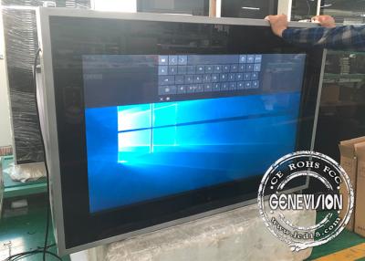 China Bushaltestelle-wasserdichte digitale Beschilderung, hohe Helligkeits-Touch Screen Computer-Kiosk 55 Zoll zu verkaufen