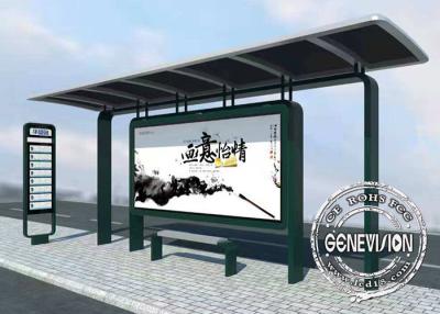 China Bushaltestelle-wasserdichte digitale Beschilderung, hohe Helligkeits-Touch Screen Computer-Kiosk 55 Zoll zu verkaufen