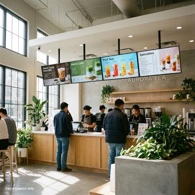 menu for coffee shop