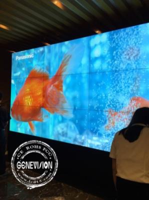 中国 超狭い斜面のインチ屋内ビデオ壁のデジタル表記Lcdスクリーン継ぎ目が無い0.44mm 55 販売のため