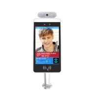 China White Wifi Digital Signage Ips Panel With Detecting Temperature And Face Recognition Camera for sale