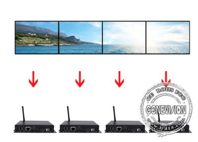 중국 3D 불규칙한 LCD 영상 벽 전화면 미디어 플레이어 상자 접합 가공업자 HDMI 영상 벽 관제사 판매용