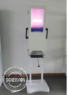 China 21,5 Zoll Android-Touch Screen Wifi-digitale Beschilderung mit automatischem Handzufuhrdesinfizierer zu verkaufen