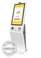 China Interactive Self Service Kiosk Queuing Ticketing Machine 400cd/m2 for sale
