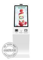 China Interactive Self Service Kiosk Queuing Ticketing Machine 400cd/m2 for sale