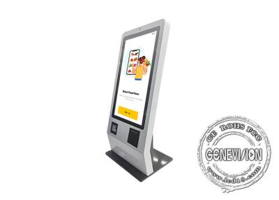 China 24 Inch Desktop Self Service POS Kiosk 350cd/m2 With Barcode Scanner for sale