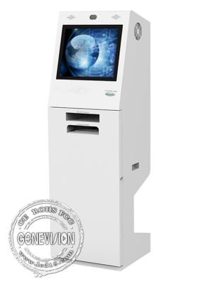 China 21.5 Inch AIO Touch Screen Self Service Kiosk With Document Scanner for sale