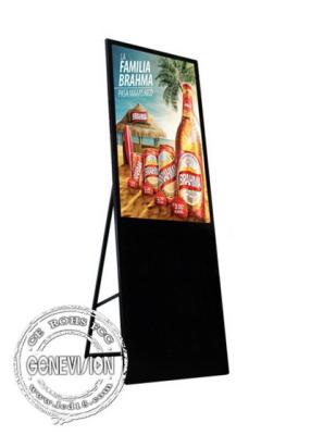 China 43 Inch WiFi Semi Outdoor Movable LCD Digital Signage 1920x1080 for sale