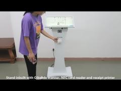 250cd/M2 AIO 10 Points PCAP Touch Screen Kiosk With Thermal Printer