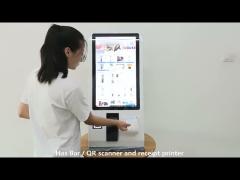 24 kiosques de bureau d'écran tactile de paiement de service d'individu de WiFi de pouce soutenant la carte de crédit de NFC