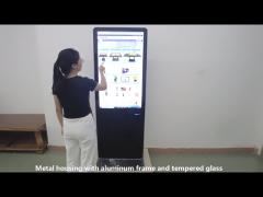 Capacitieve Touch screenkiosk met Gezichtserkenningscamera en Microfoon