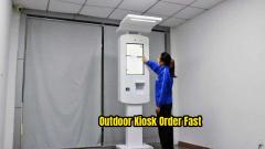 24-inch Outdoor PC Capacitive Touch Floor-Standing Self-Ordering Kiosk with NVIDIA Graphics Card