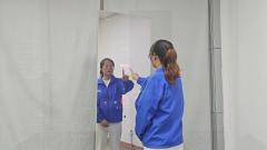 43 inch Magic Mirror Glass LCD Kiosk with Camera and Thermal Camera