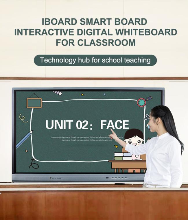LED 75'' Smart Interactive Panel For Teaching Aluminum Alloy Frame 3
