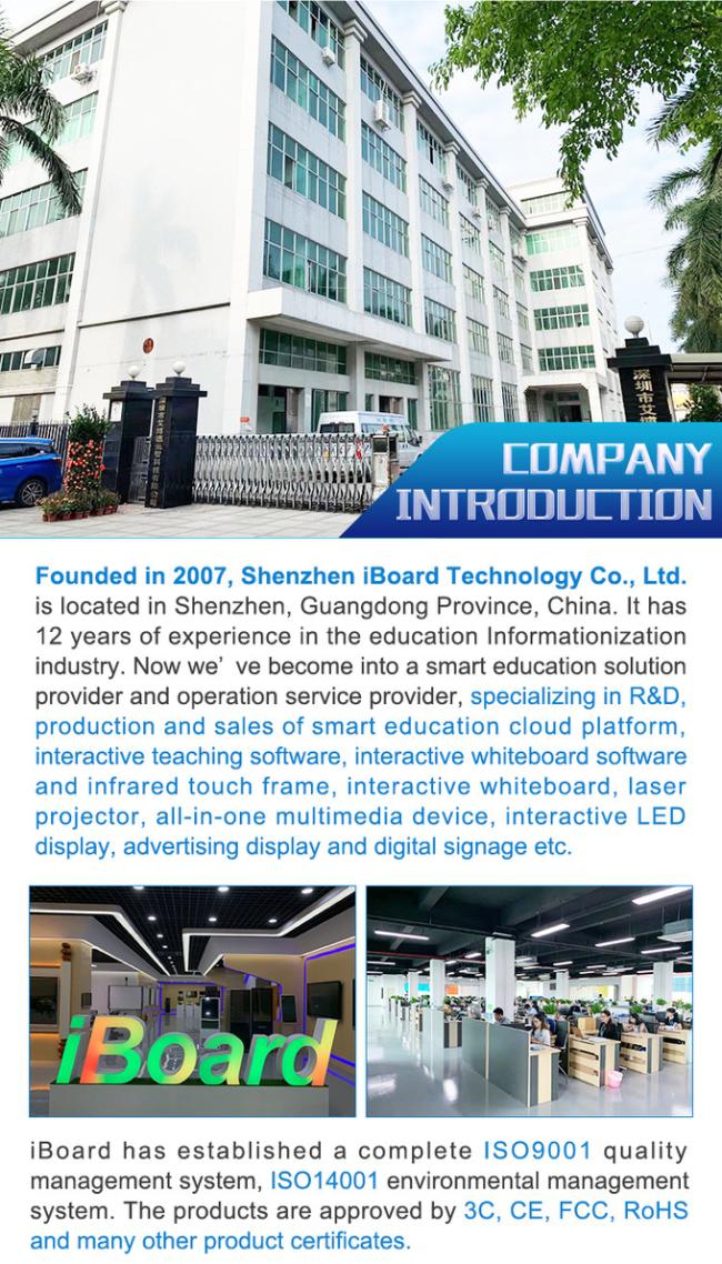 LED 75'' Smart Interactive Panel For Teaching Aluminum Alloy Frame 8