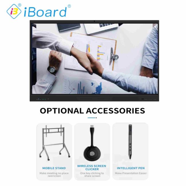 Interactive Flat Panel Touch Screen Monitor Smart Board with Build in Camera and Microphone for Conference Meeting & Teaching 1