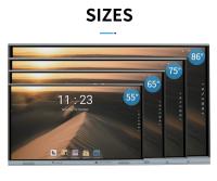 China 32G ROM USB2.0 Interactive Digital Board 65 Inch 20 Touch Points 4K Display for sale