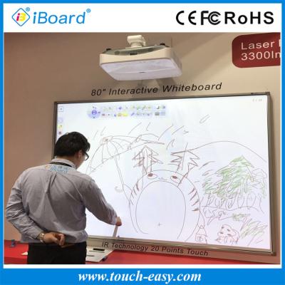 Китай Устойчивый IBoard Интерактивная доска с рабочей влажностью от 0% до 90% Красивый внешний вид продается