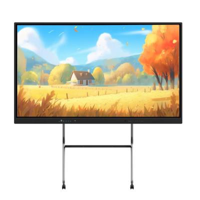 China Android 13 LED Interactive Whiteboard 40 Touch Points 86 Inch Smart TV Displays With WIFI BT HOTSPOT For School Teaching for sale