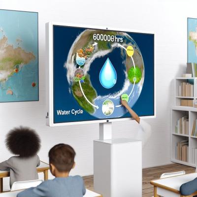 China 60000 horas Ciclo de vida Interactivo Panel plano para la educación en blanco en venta