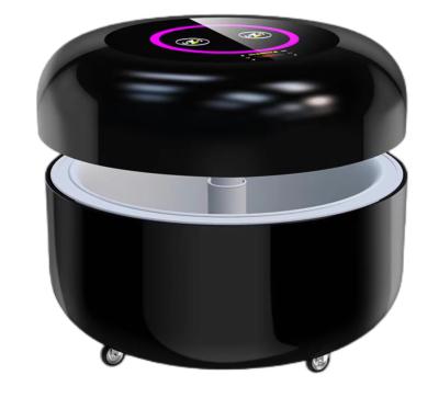 China Smart Mobile Refrigerator X1 Portable Withuniversal Wheels Hydraulic Lifting Cover 130L Refrigerator Wireless Charge for sale