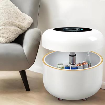 China Smart Mobile Refrigerator X1 Portable Withuniversal Wheels Hydraulic Lifting Cover 130L Refrigerator Wireless Charge for sale