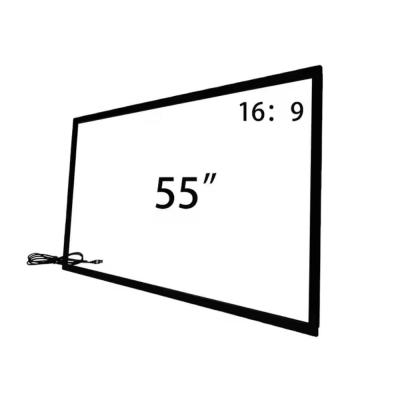China 55 65 75 Inch Infrared Touch Frame With Usb Tempered Glass For Tv Smart Monitor Kiosk for sale