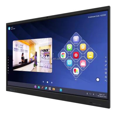 China iBoard Touchscreen Smart Digital 86 Zoll Interaktives Whiteboard Alles in einem Flachbild Interaktives Whiteboard zu verkaufen