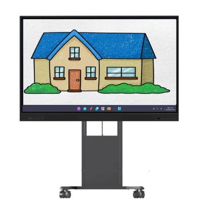 중국 터치 스크린 교육 인터랙티브 평면 화면 16 9 교실 협업을 위한 시각 비율 판매용