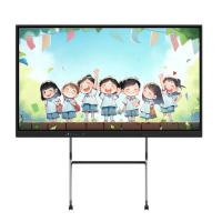 China Black Frame Color Interactive Touchscreen Whiteboard With Writing Software for sale