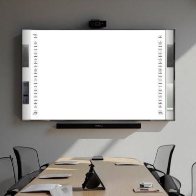 China China Factory Direct Customize All-In-One Interactive 20Touch Point IR Infrared Ceramic 96 Inch Smart Boards Speaker 16:10 Side Bar Projector Boards For University School With Teaching Software for sale