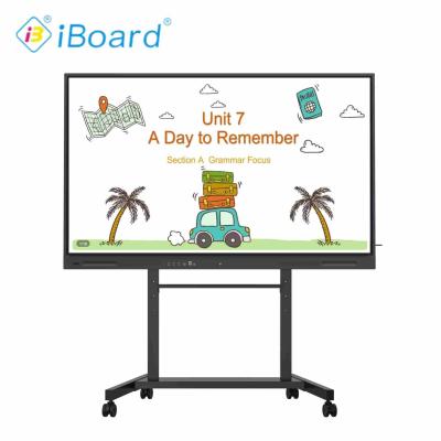 China Ai Function 75 Inch 4K Resolution Interactive Flat Panel Smart TV with New Android System Equipment For Classroom Office Meeting for sale
